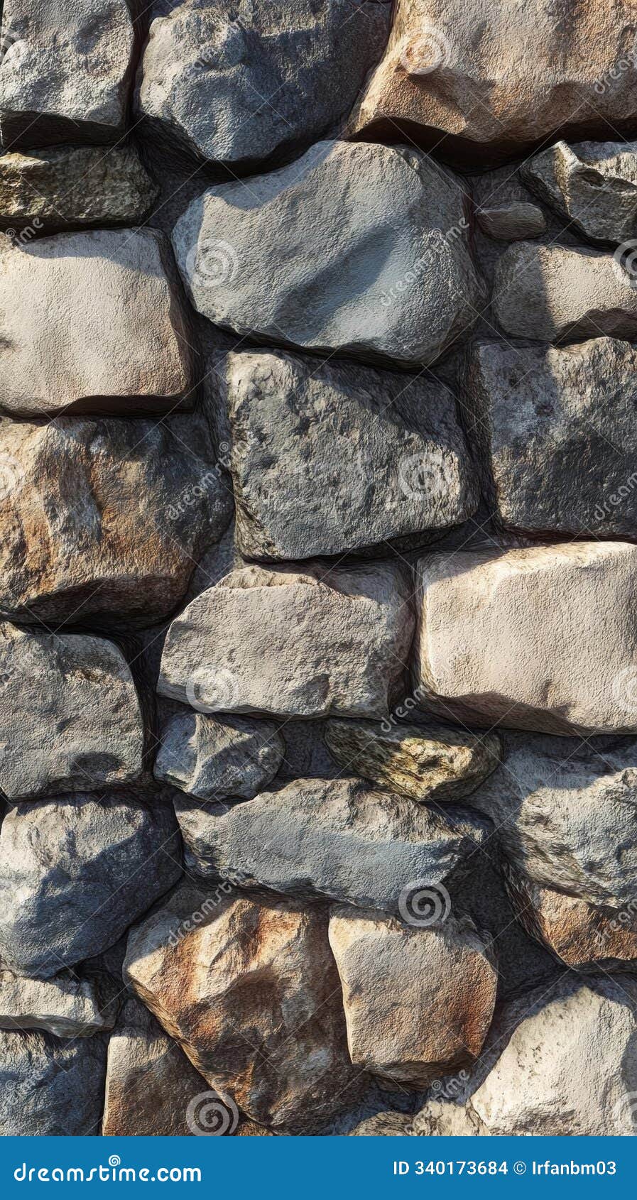 Rough Stone Wall Texture, a Close-Up View of Natural Stone Stock ...