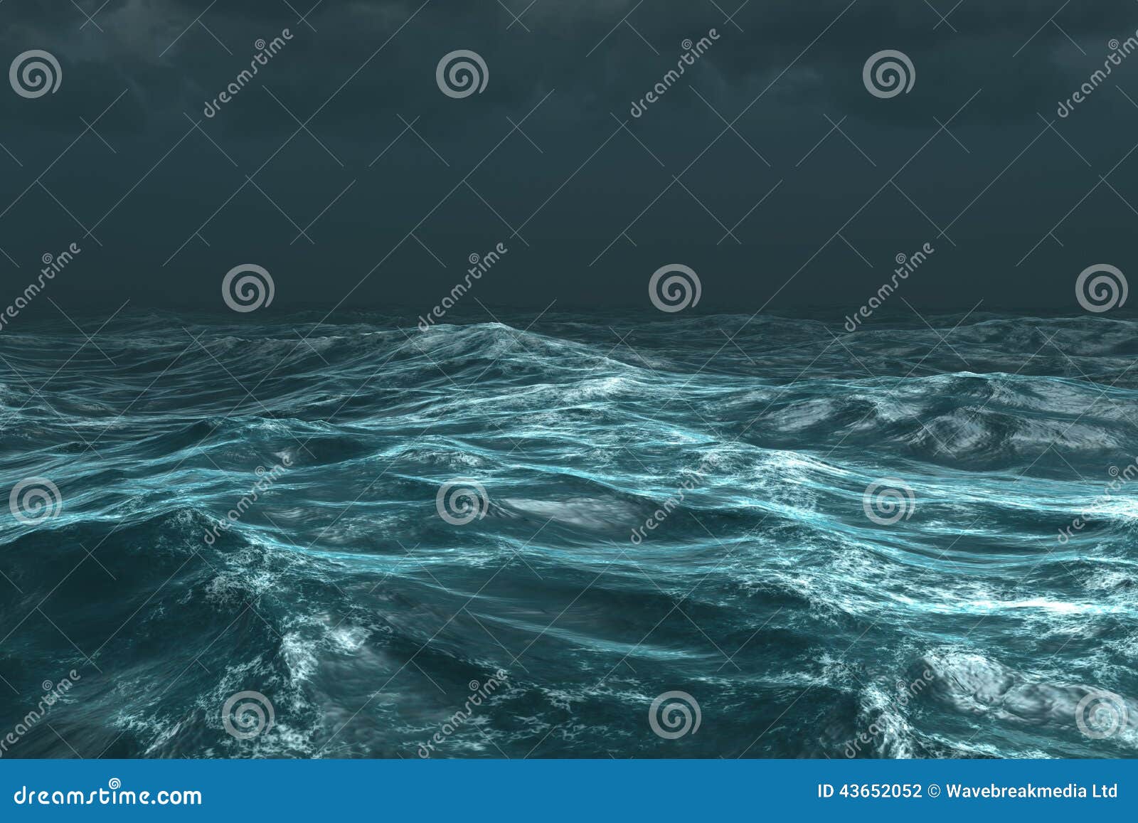Rough Stormy Ocean Under Dark Sky Stock Illustration - Illustration of ... Rough Stormy Ocean Under Dark Sky Stock Illustration - Illustration of ...