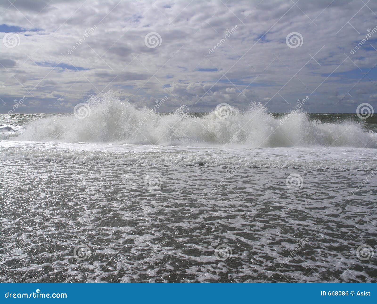 Rough surf stock photo. Image of denmark, north, wave, coastal - 668086