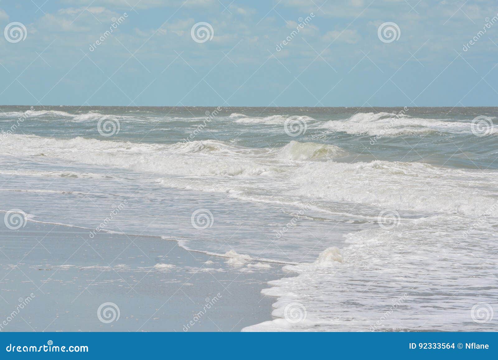 Rough Surf at Indian Rocks Beach on the Gulf of Mexico in Florida ...