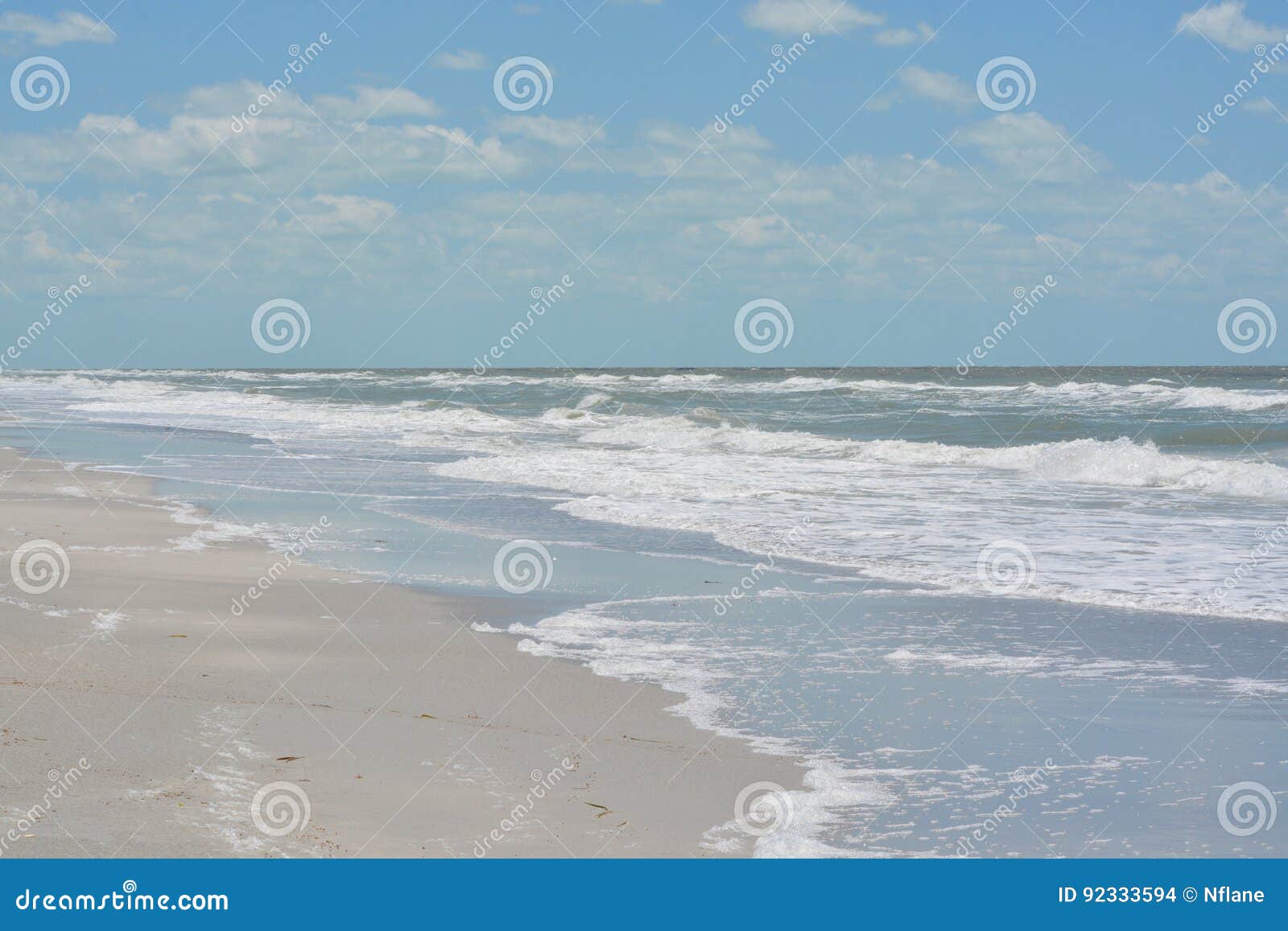 Rough Surf at Indian Rocks Beach on the Gulf of Mexico in Florida ...