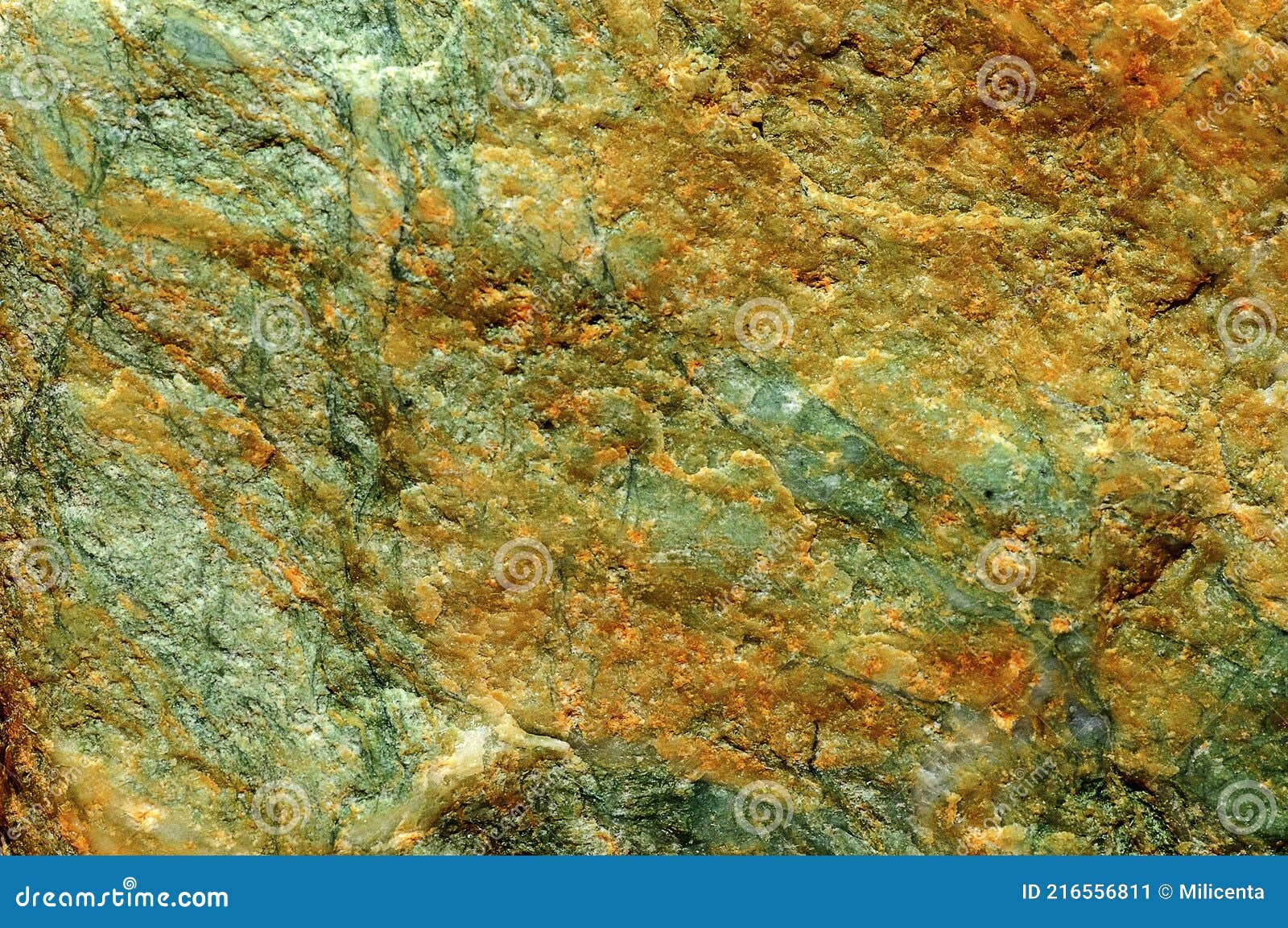 Rough Surface of Natural Listvenite Stock Image - Image of metamorphic ...