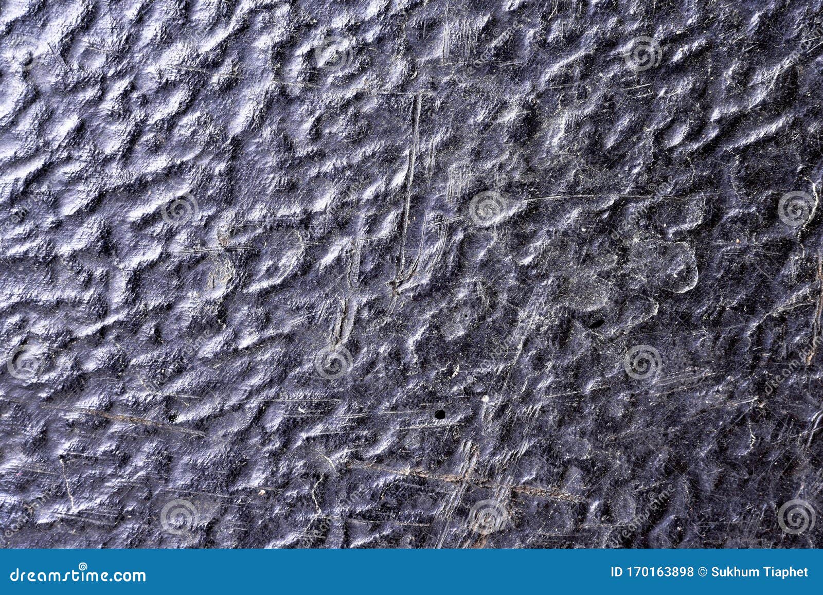 The Rough Surface of Old Black Plastic. Stock Photo - Image of closeup ...