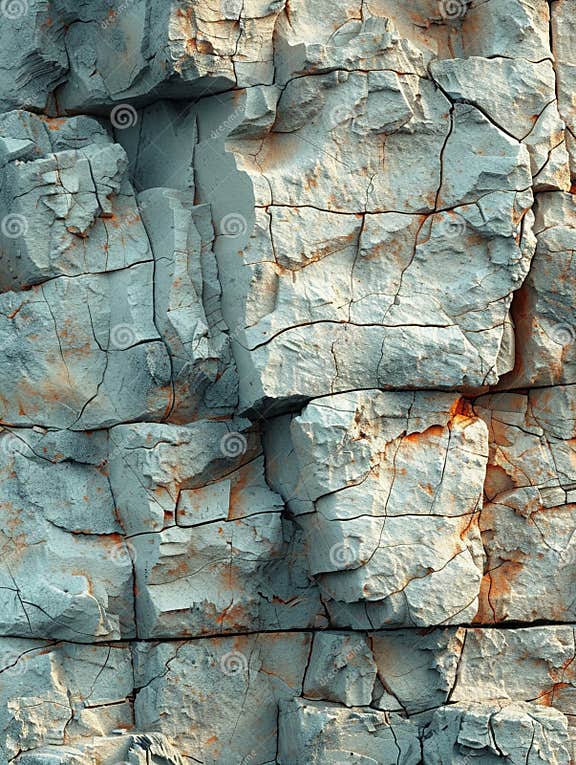 Rough Texture of a Limestone Cliff Stock Image - Image of ravine ...