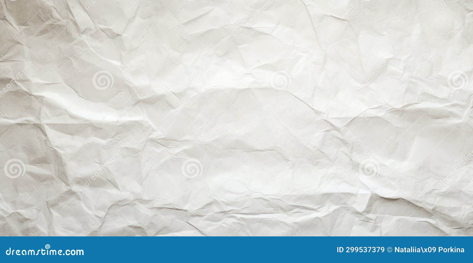 Rough Texture Paper Sheet. Old Crumpled Blank White Page. Creased ...