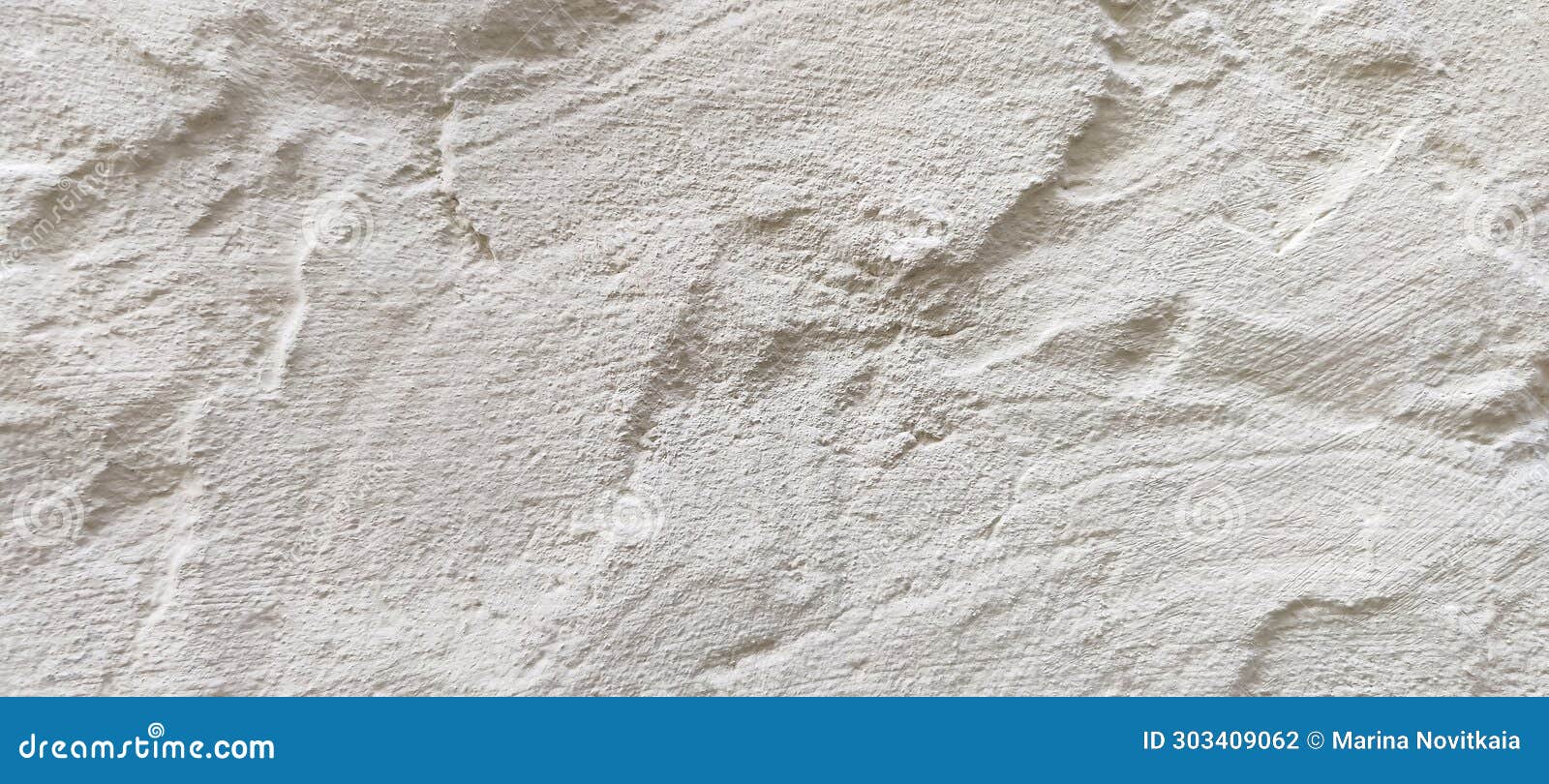 The Rough Texture of a Poorly Plastered Light-colored Wall. an Uneven ...