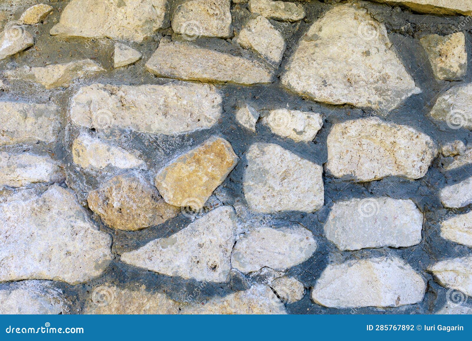 Rough Texture Wall Made of Blocks of Natural Stone. Background or ...