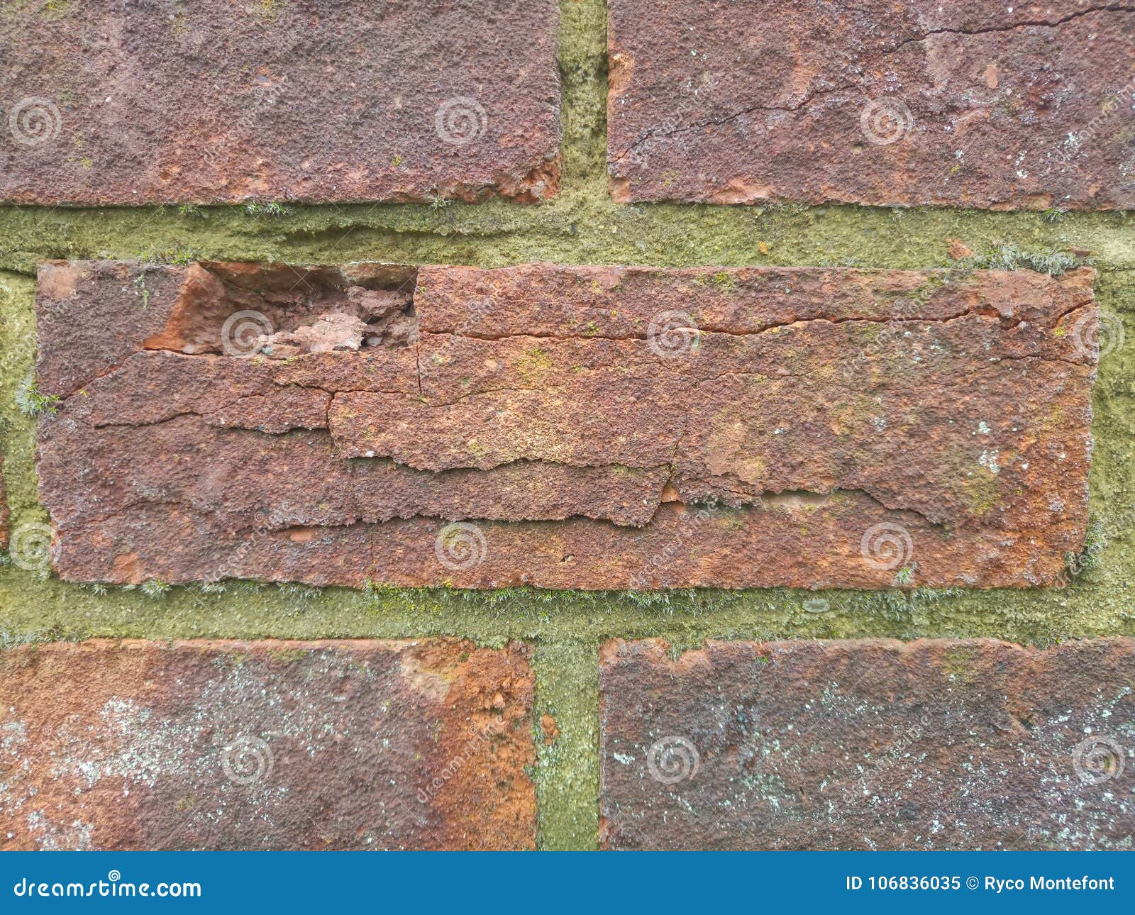 Chipped Brick Wall. Stock Photo | CartoonDealer.com #102766668