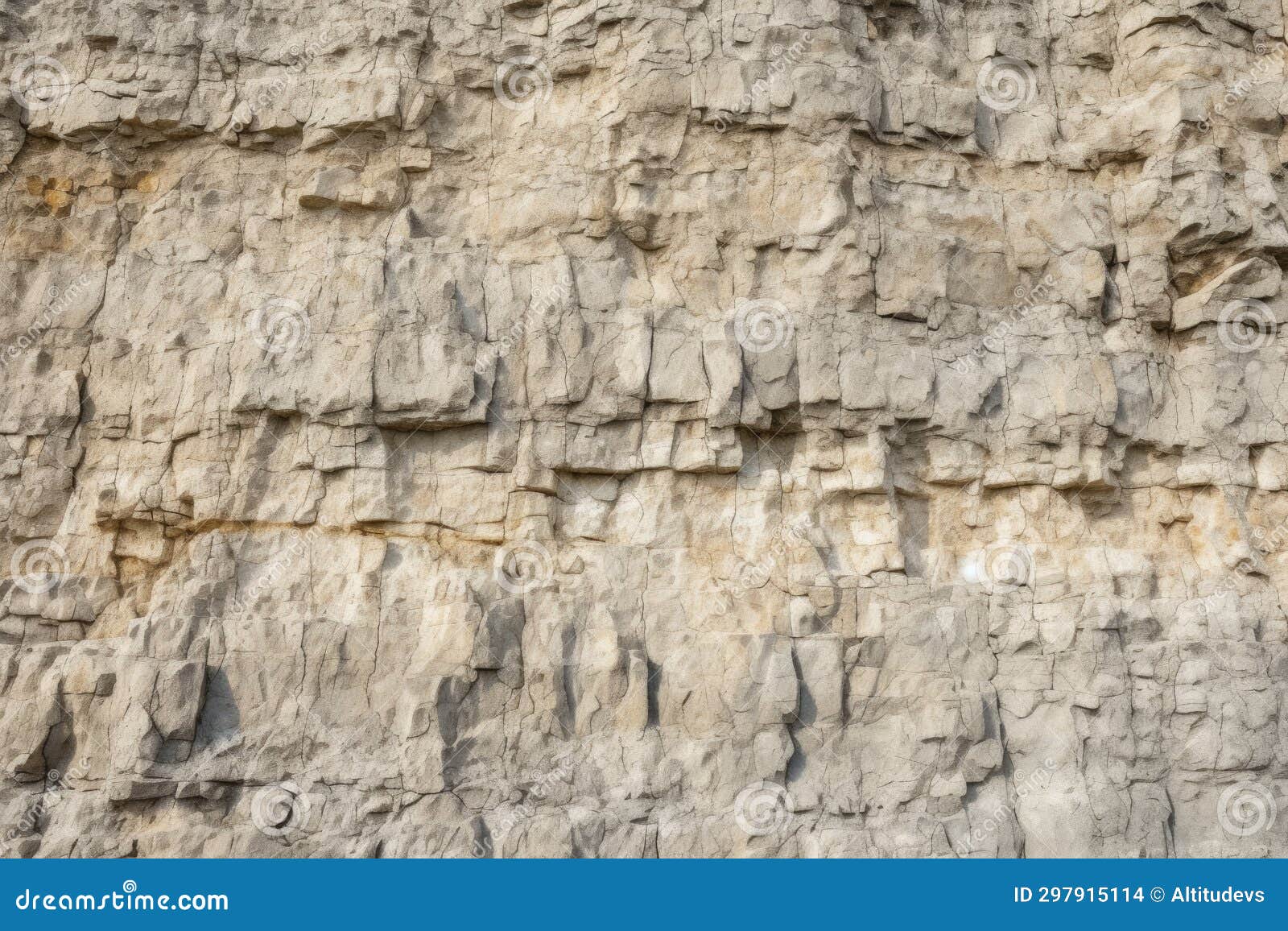 Rough-textured Limestone Wall in Natural Light Stock Photo - Image of ...