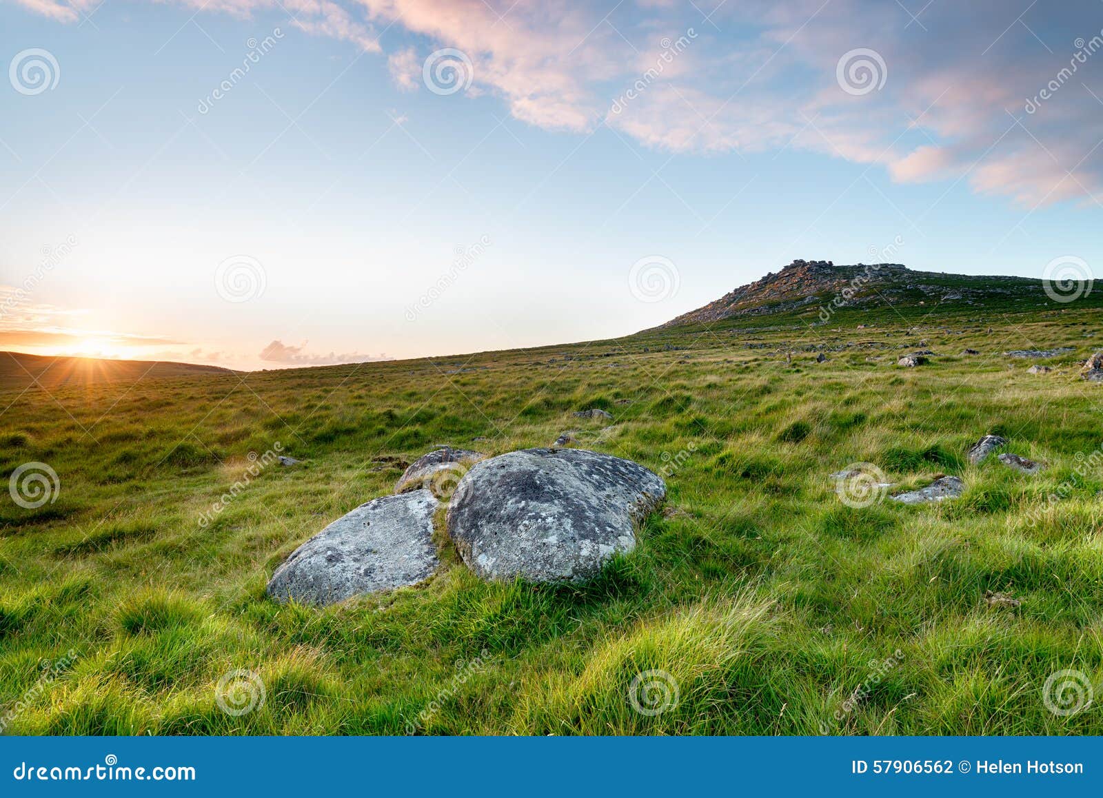 Rough Tor on Bodmin Moor stock photo. Image of english - 57906562