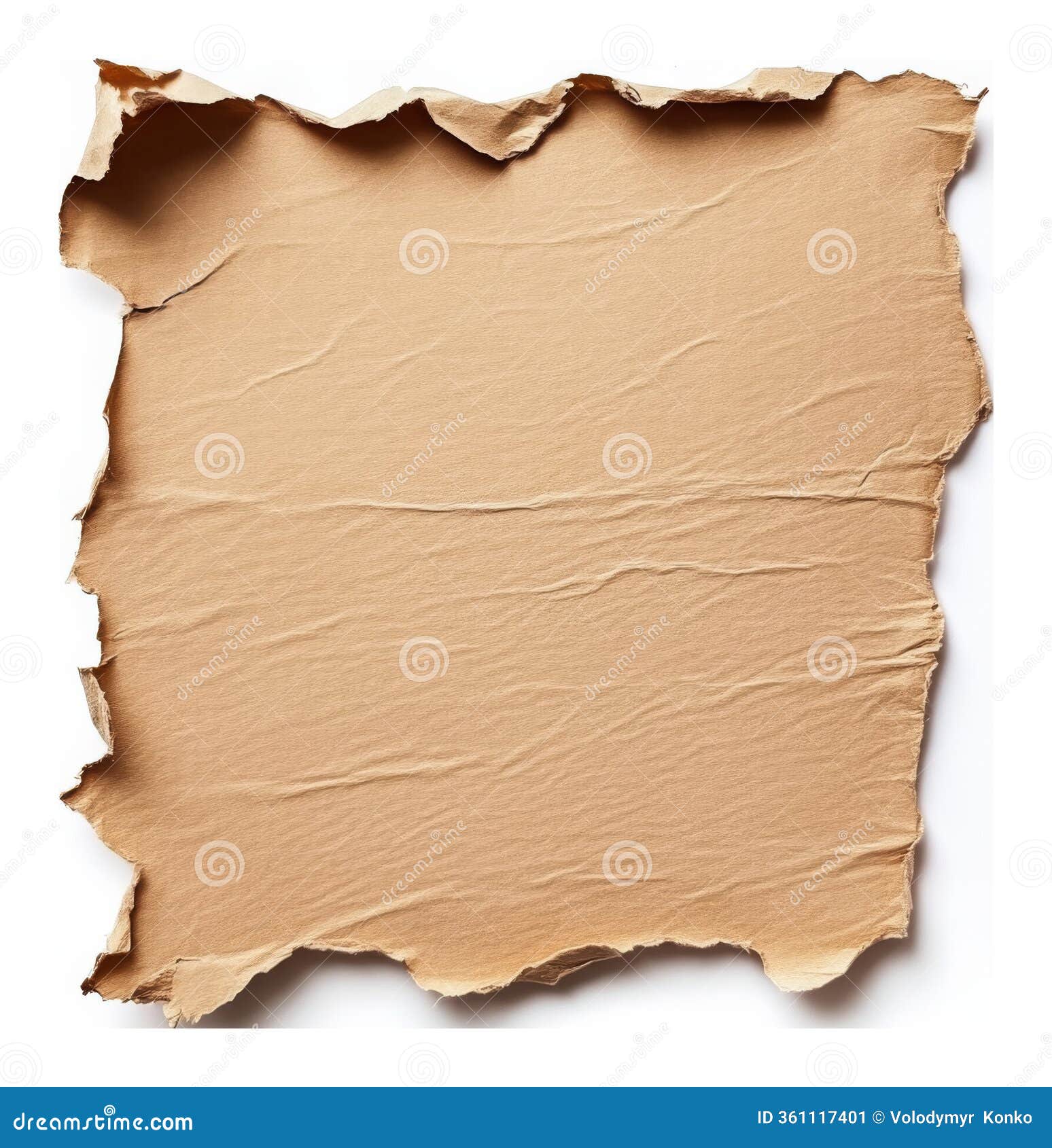 Rough Torn Paper Texture with Empty Space, Vintage Stationery Concept ...