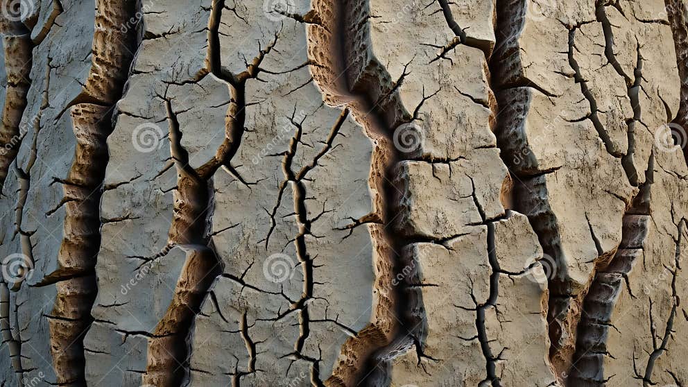 Rough Tree Bark Texture, Deep Furrows, Cracked High Quality Image Stock ...