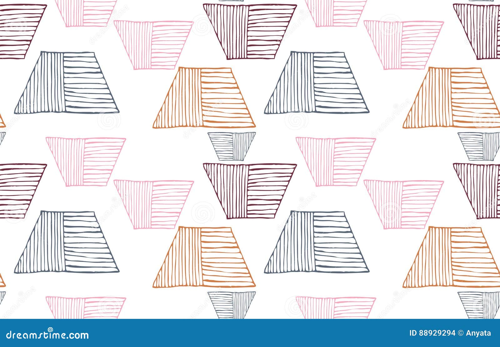 Rough Uneven Striped Trapezoids Stock Vector - Illustration of ...