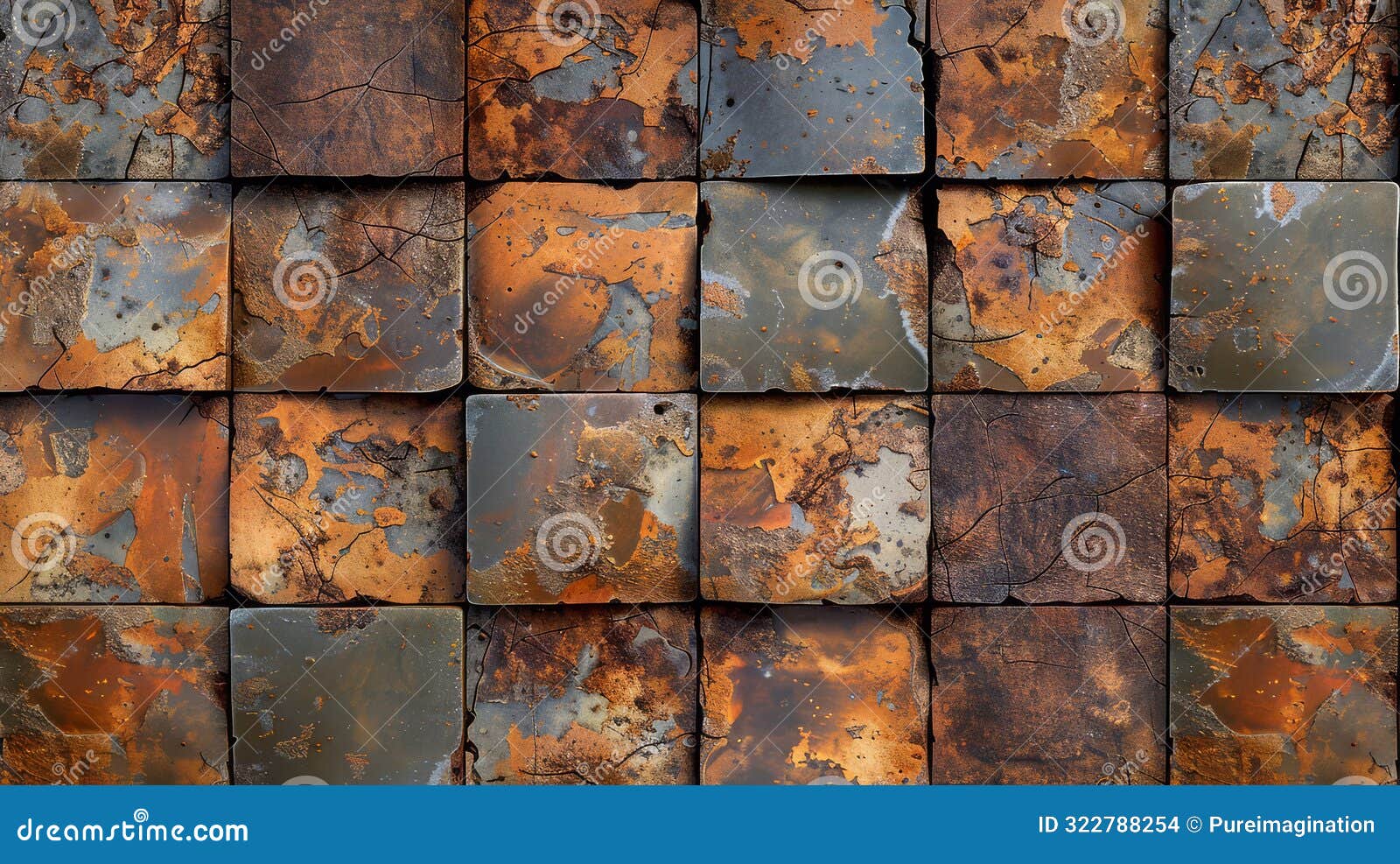 Decayed Metal Exhibits Rusty Texture, With Rough And Uneven Surfaces ...