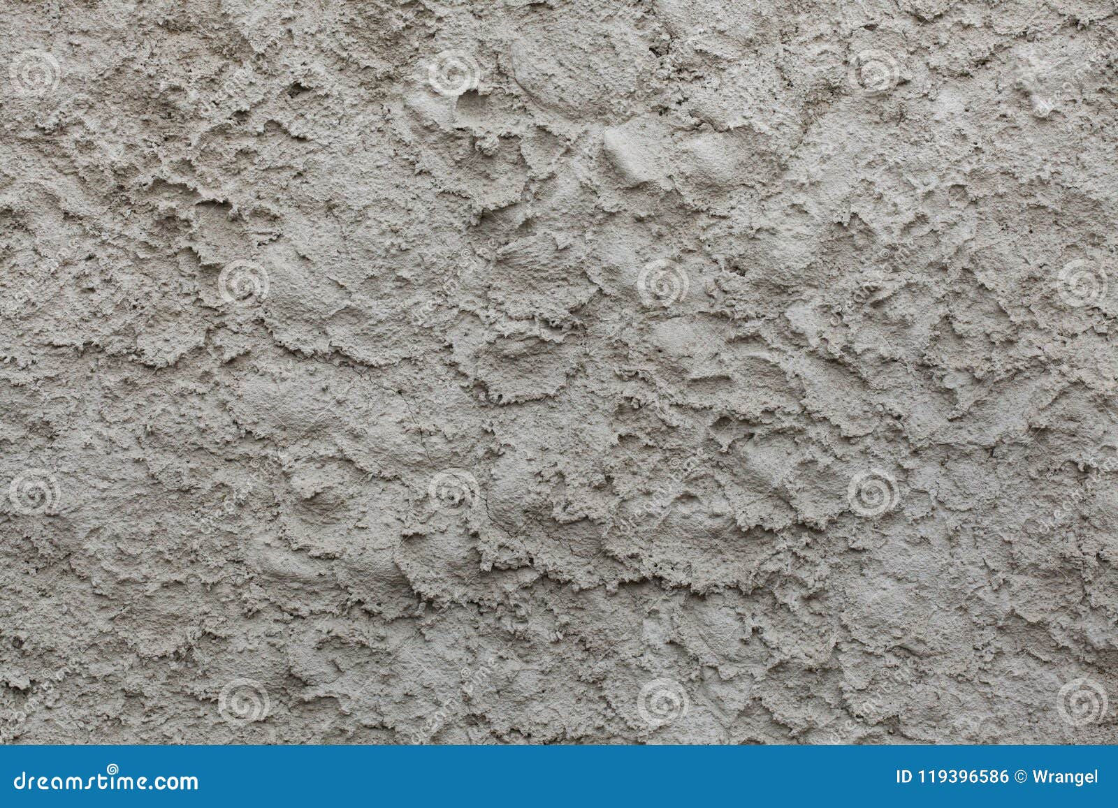 Rough Unpainted Concrete Wall. Stock Photo - Image of abstract ...