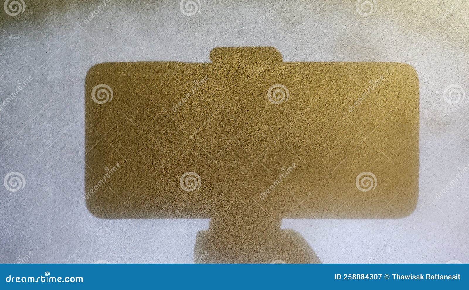 Rough Wall Surface There Is A Shadow Of A Rounded Rectangular Object ...