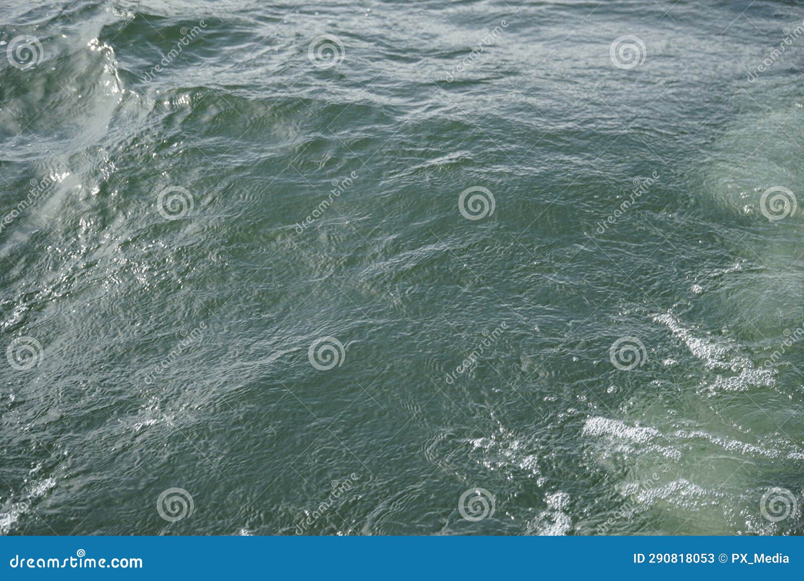 Rough Water Surface with Waves Stock Image - Image of pure, ocean ...