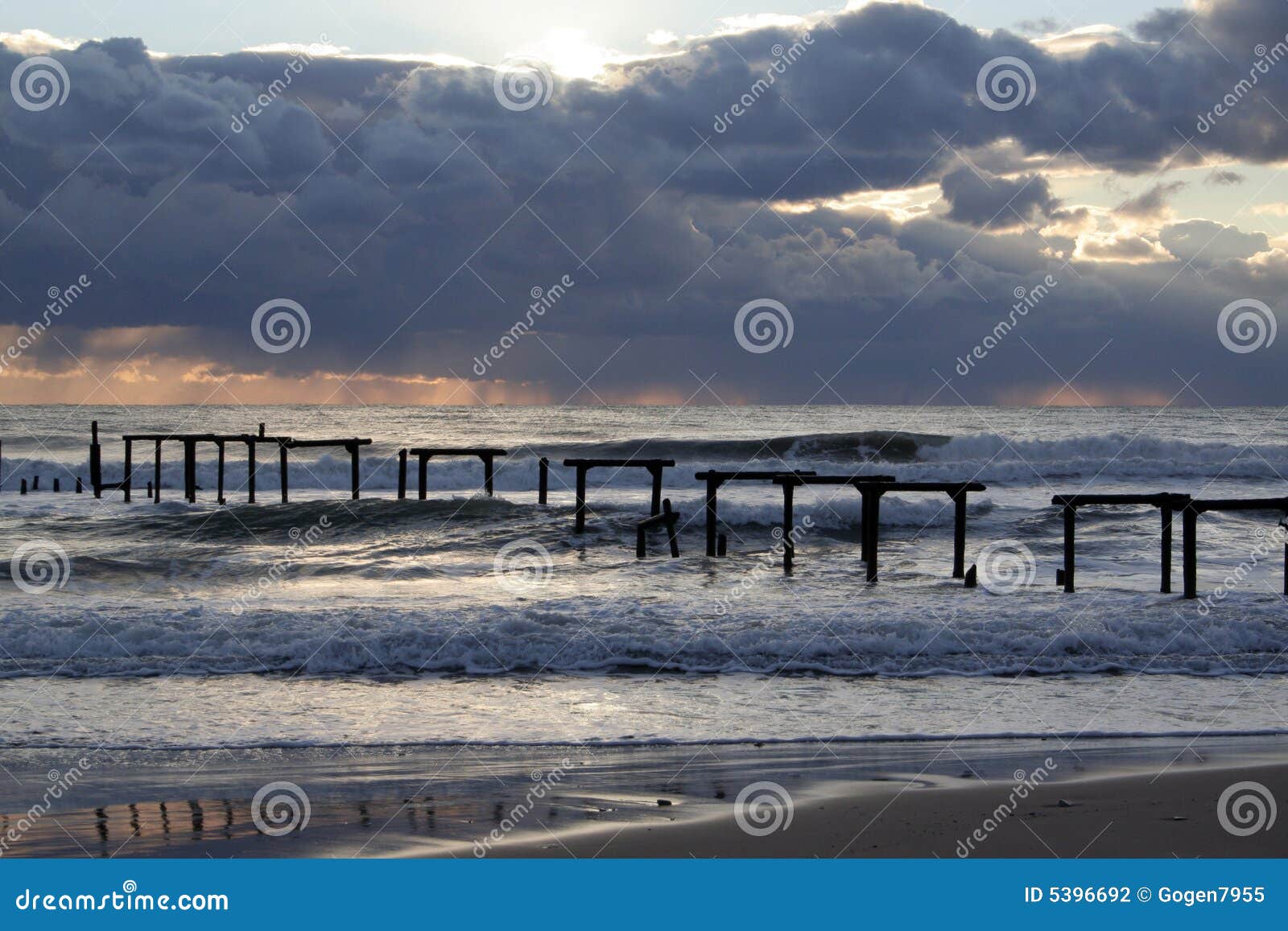 Rough weather stock photo. Image of season, pier, rough - 5396692