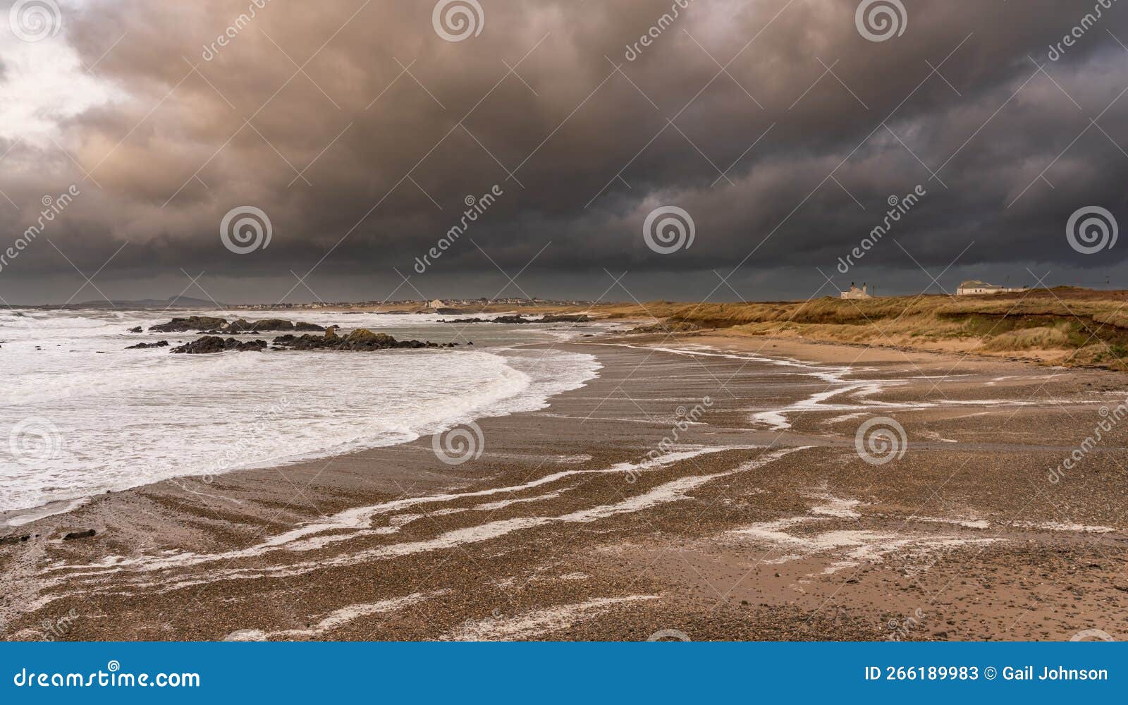 Rough Weather Off the Isle of Anglesey North Wales Stock Image - Image ...