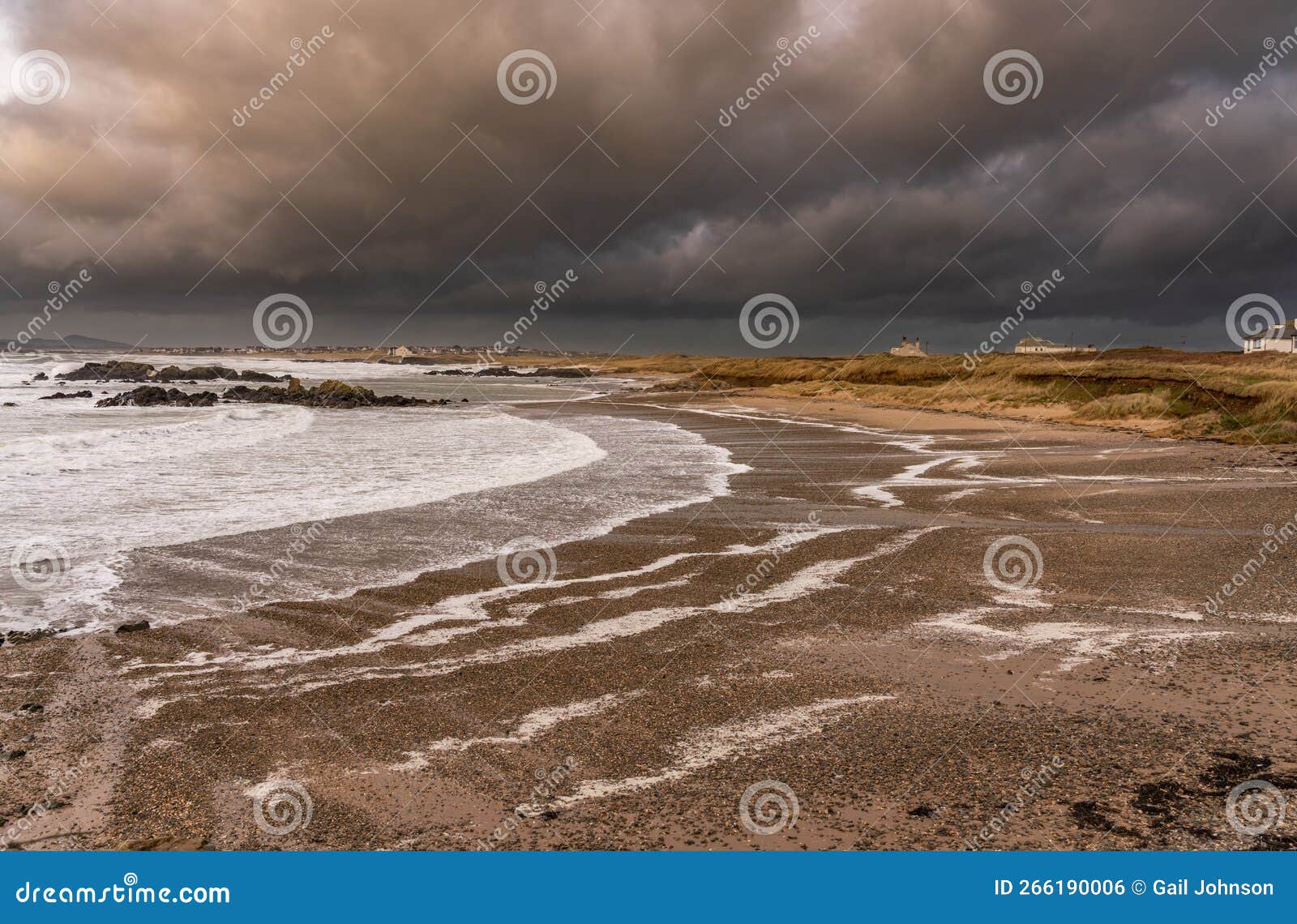 Rough Weather Off the Isle of Anglesey North Wales Stock Photo - Image ...