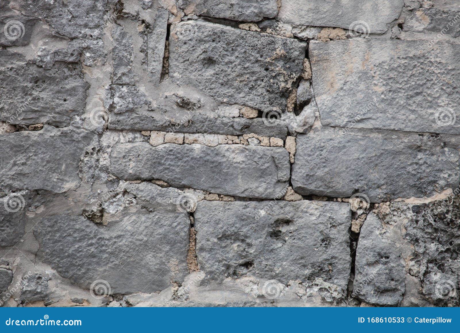 Rough Weathered Ancient Mayan Stone Wall Surface Texture Close Up Stock ...