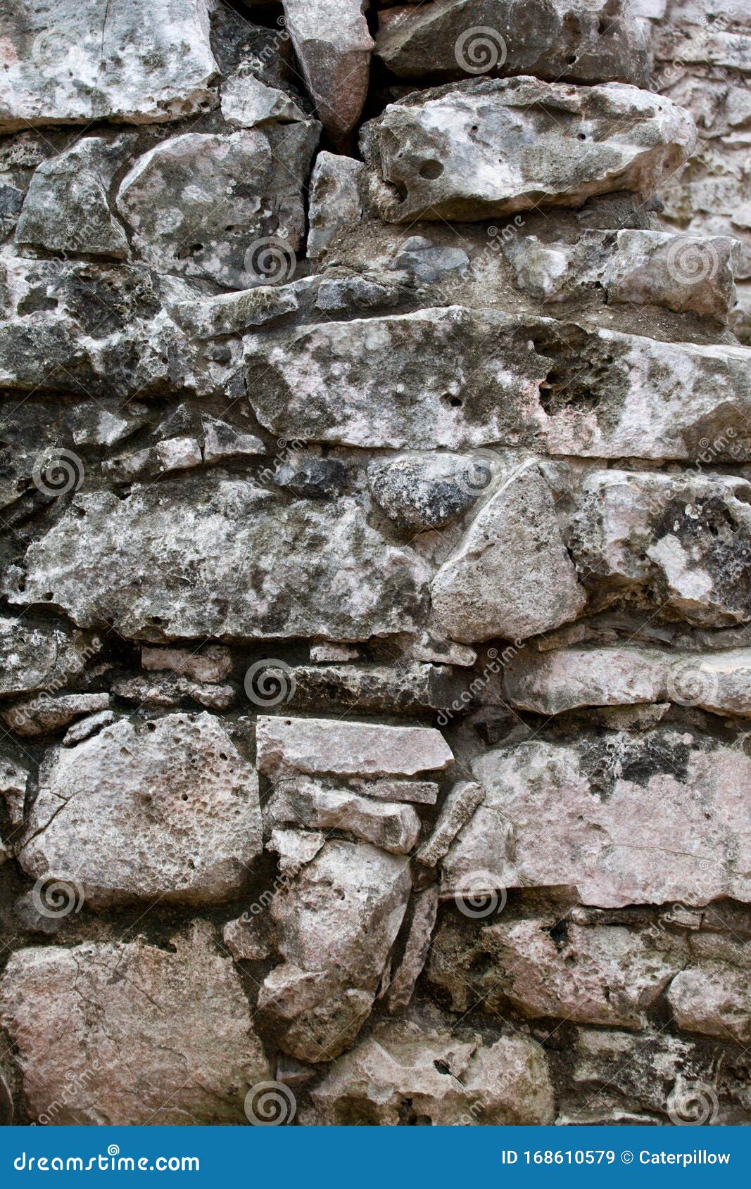 Rough Weathered Ancient Mayan Stone Wall Surface Texture Close Up Stock ...