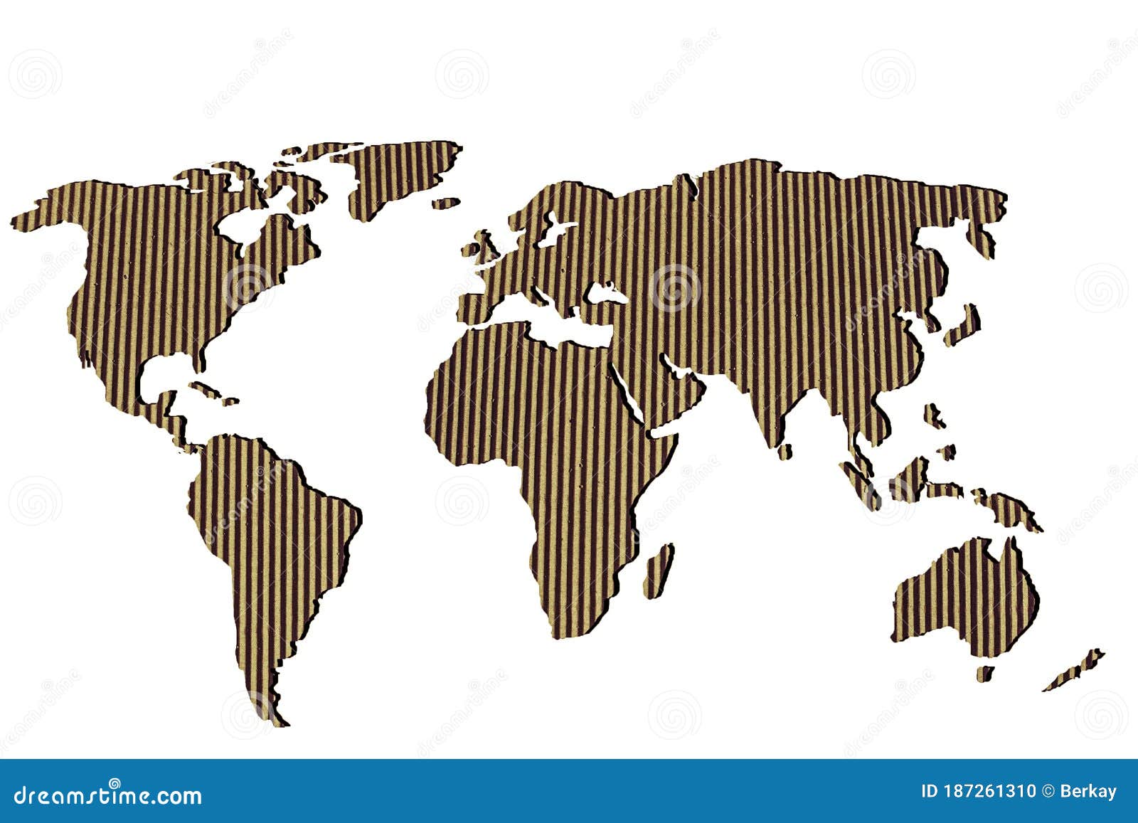 Roughly Sketched Out World Map With Patterns Stock Photography ...