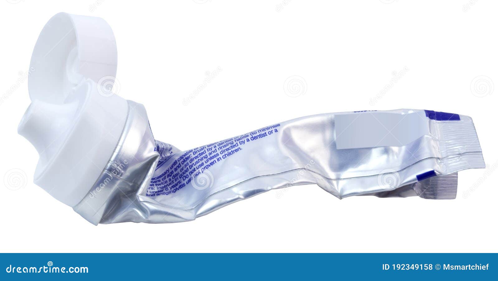 Roughly Squeezed Tube of Toothpaste Stock Photo - Image of rolled ...