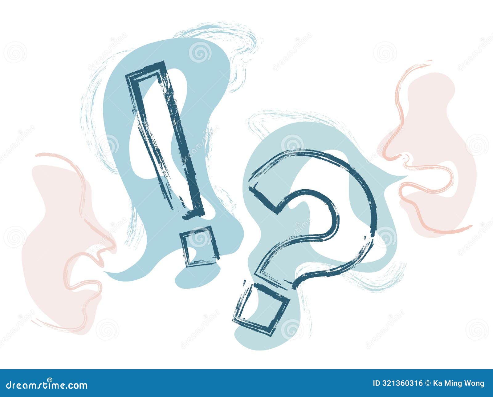 Roughness A002 Query with Question Mark Exclamation Mark Frame Vector ...