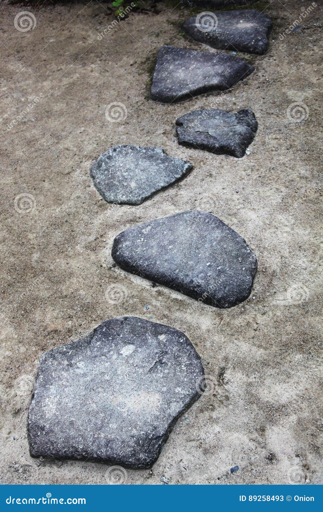 Rough stone footpath stock image. Image of rough, sand - 89258493