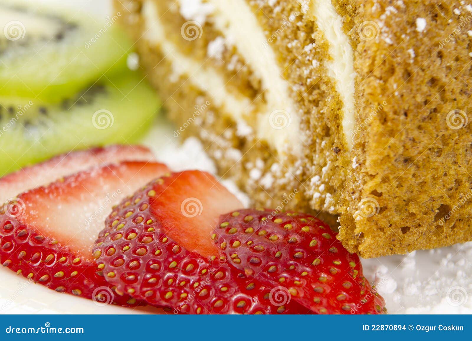 Roulade with Fruits stock photo. Image of detail, baked - 22870894