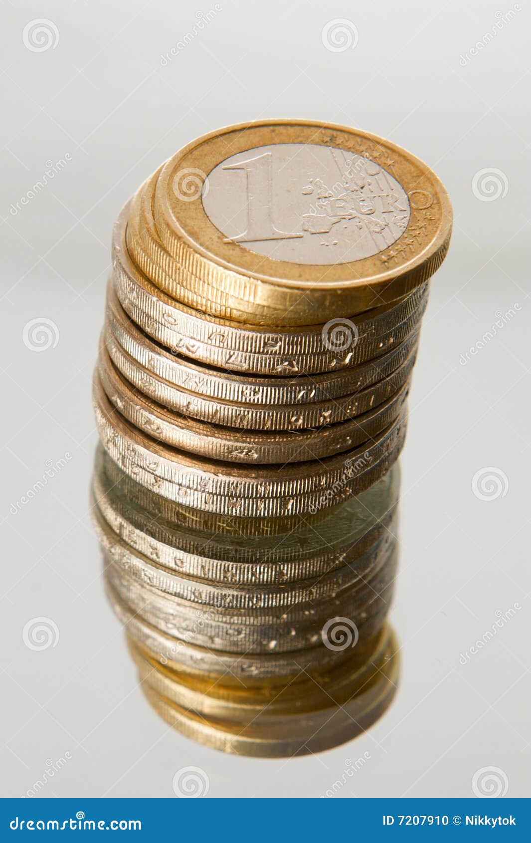 Rouleau of coins stock photo. Image of earning, commercial - 7207910