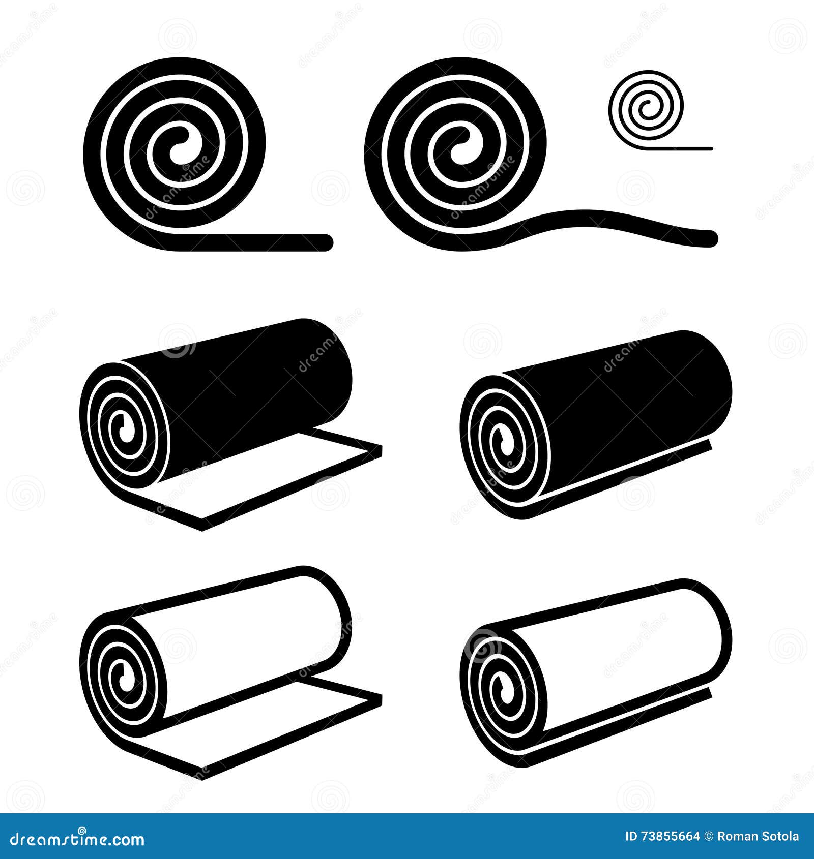 Rouleau De N'importe Quoi Symbole De Noir Illustration de Vecteur ...