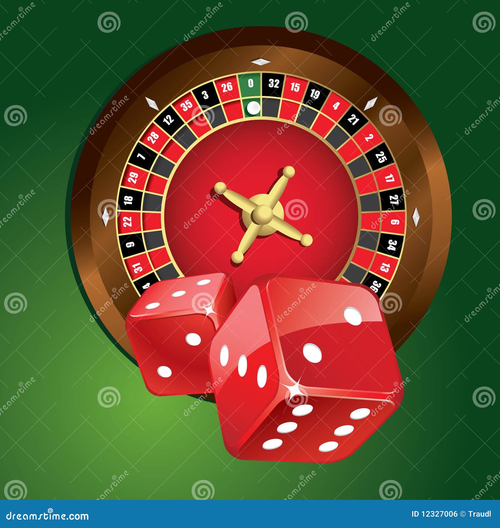 Roulette illustration stock. Illustration du rouge, cloche - 12327006
