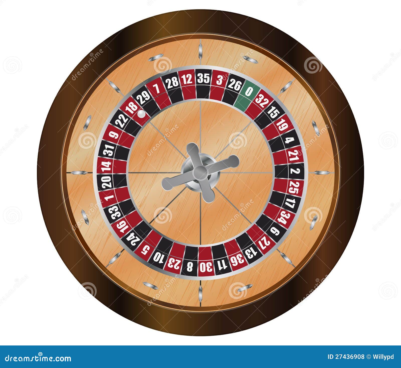 Roulette stock vector. Illustration of strategy, wheel - 27436908