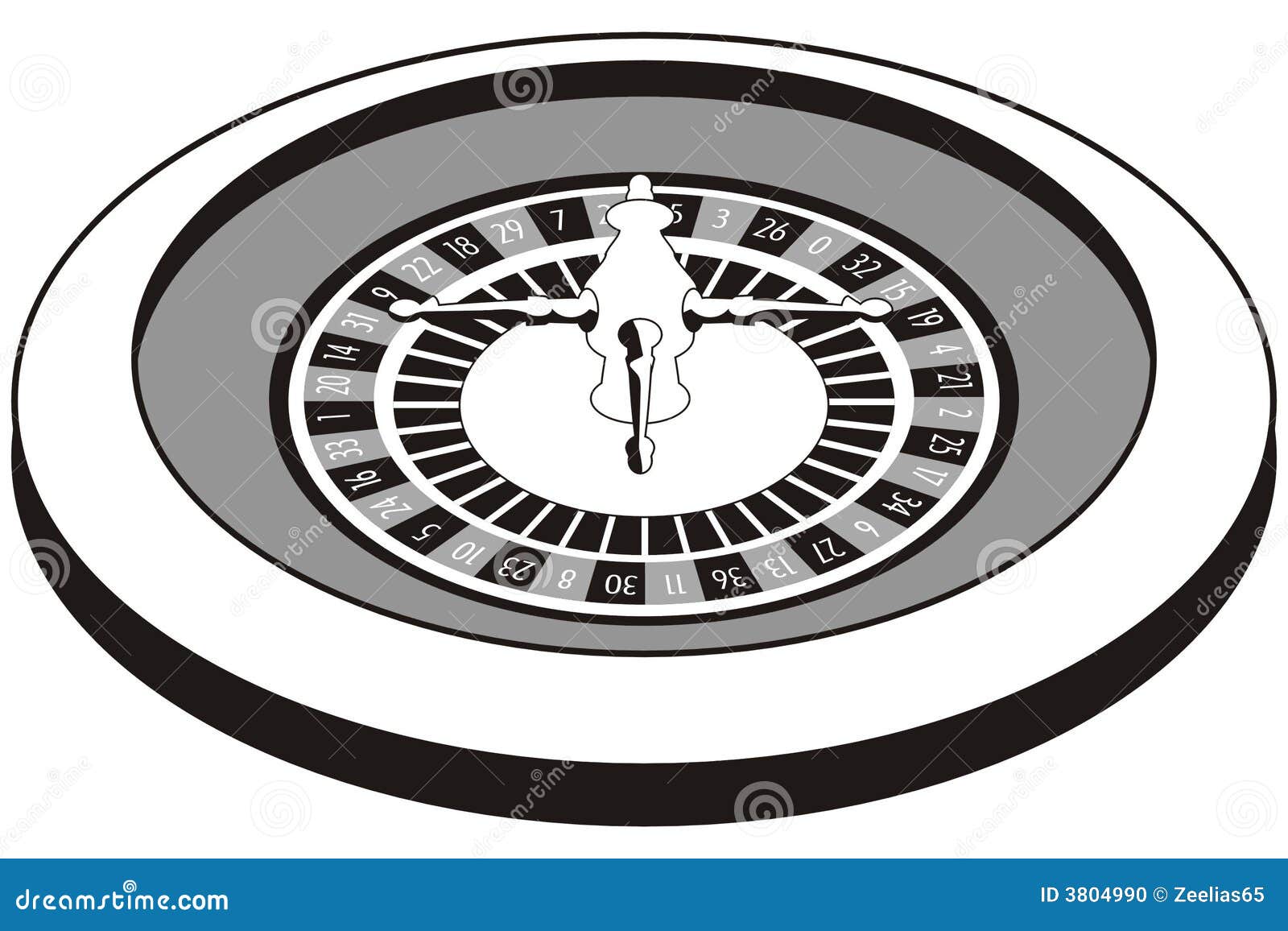 Roulette stock vector. Illustration of lucky, game, winner - 3804990
