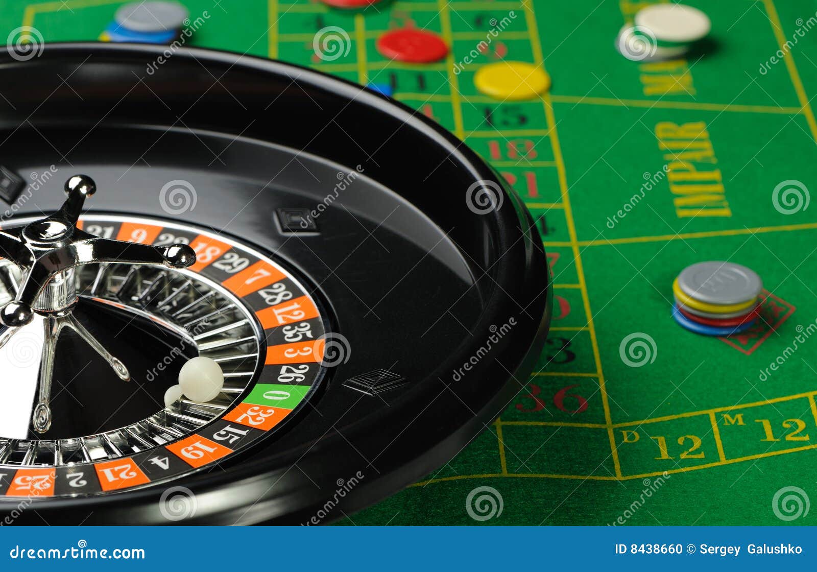 Roulette fotografia stock. Immagine di gioco, rotondo - 8438660
