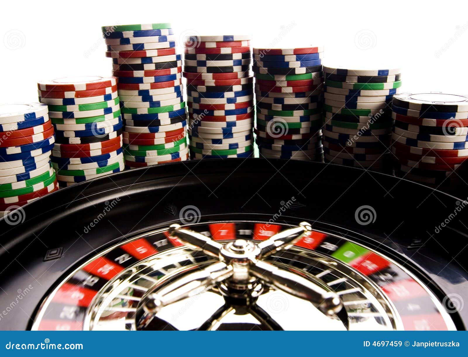 Roulette & Chips in Casino Stock Image - Image of banking, play: 4697459