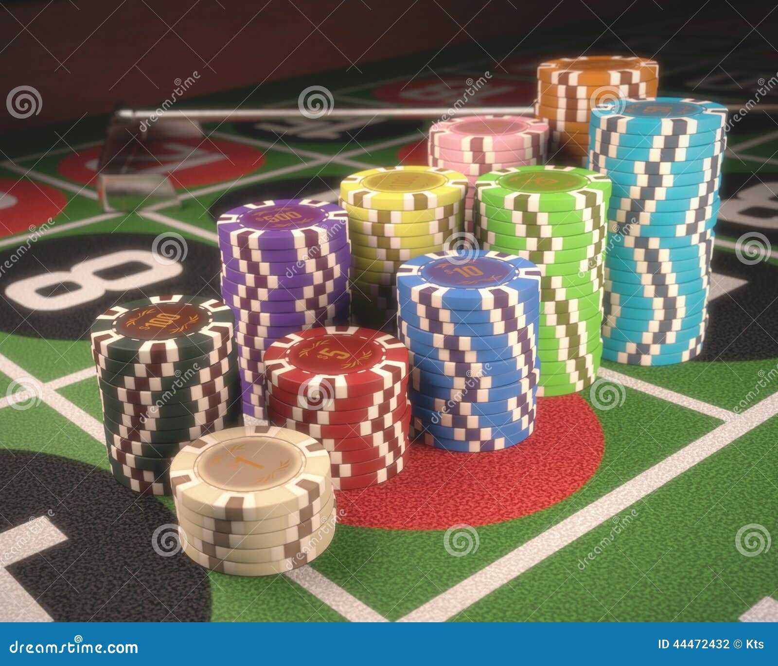 Roulette Chips stock photo. Image of fortune, luck, choice - 44472432