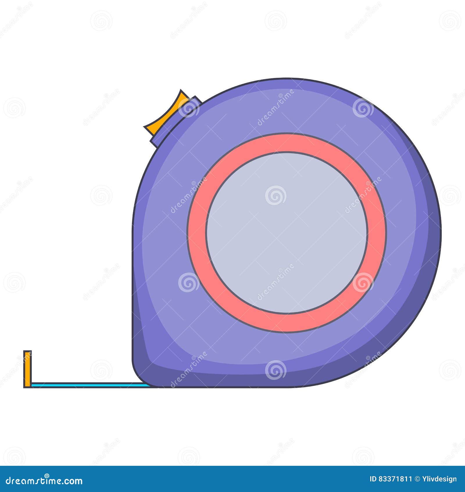 Roulette Construction Icon, Cartoon Style Stock Vector - Illustration ...