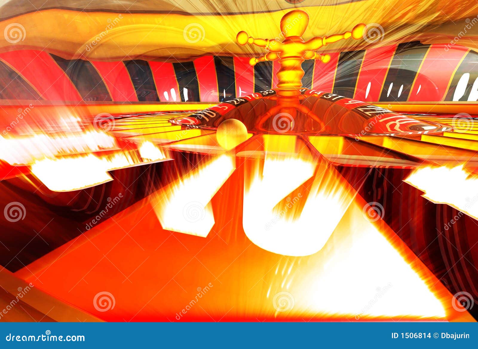 Roulette on fire stock illustration. Illustration of bank - 1506814