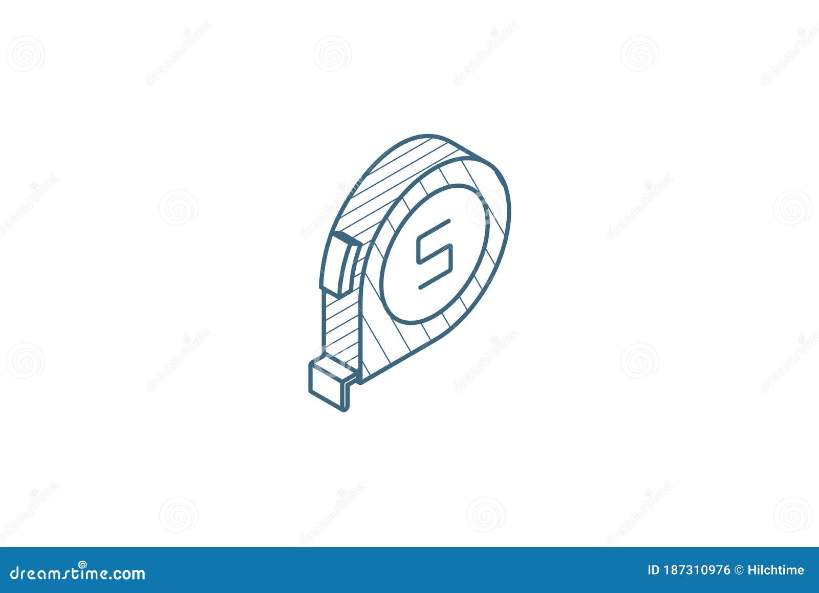 Roulette Isometric Icon. 3d Line Art Technical Drawing. Editable Stroke ...