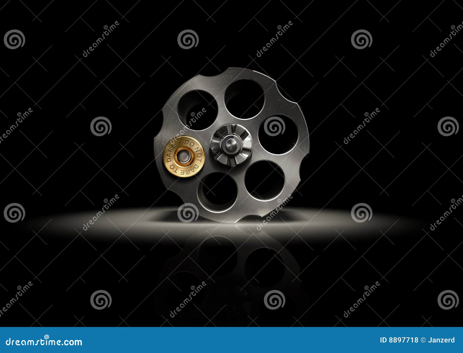 Roulette russe illustrazione di stock. Illustrazione di nero - 8897718