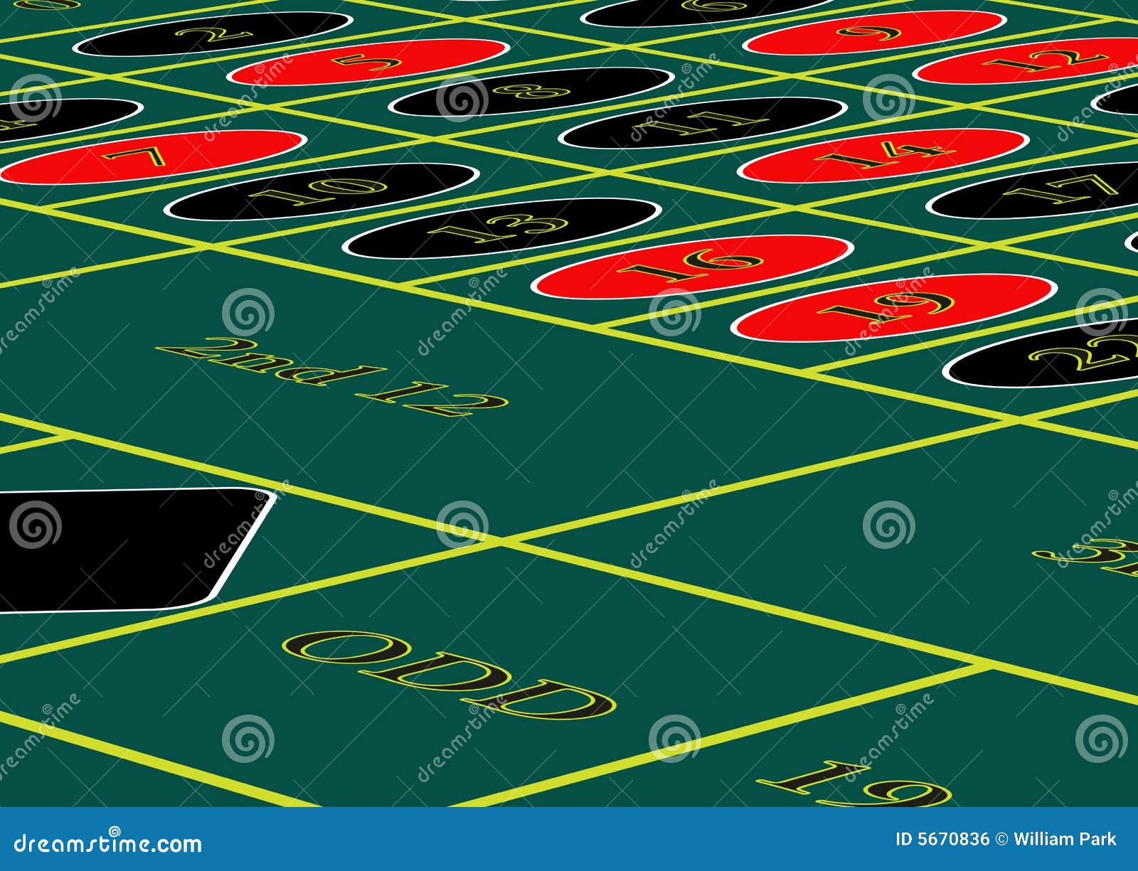 Roulette Table stock vector. Illustration of roulette - 5670836
