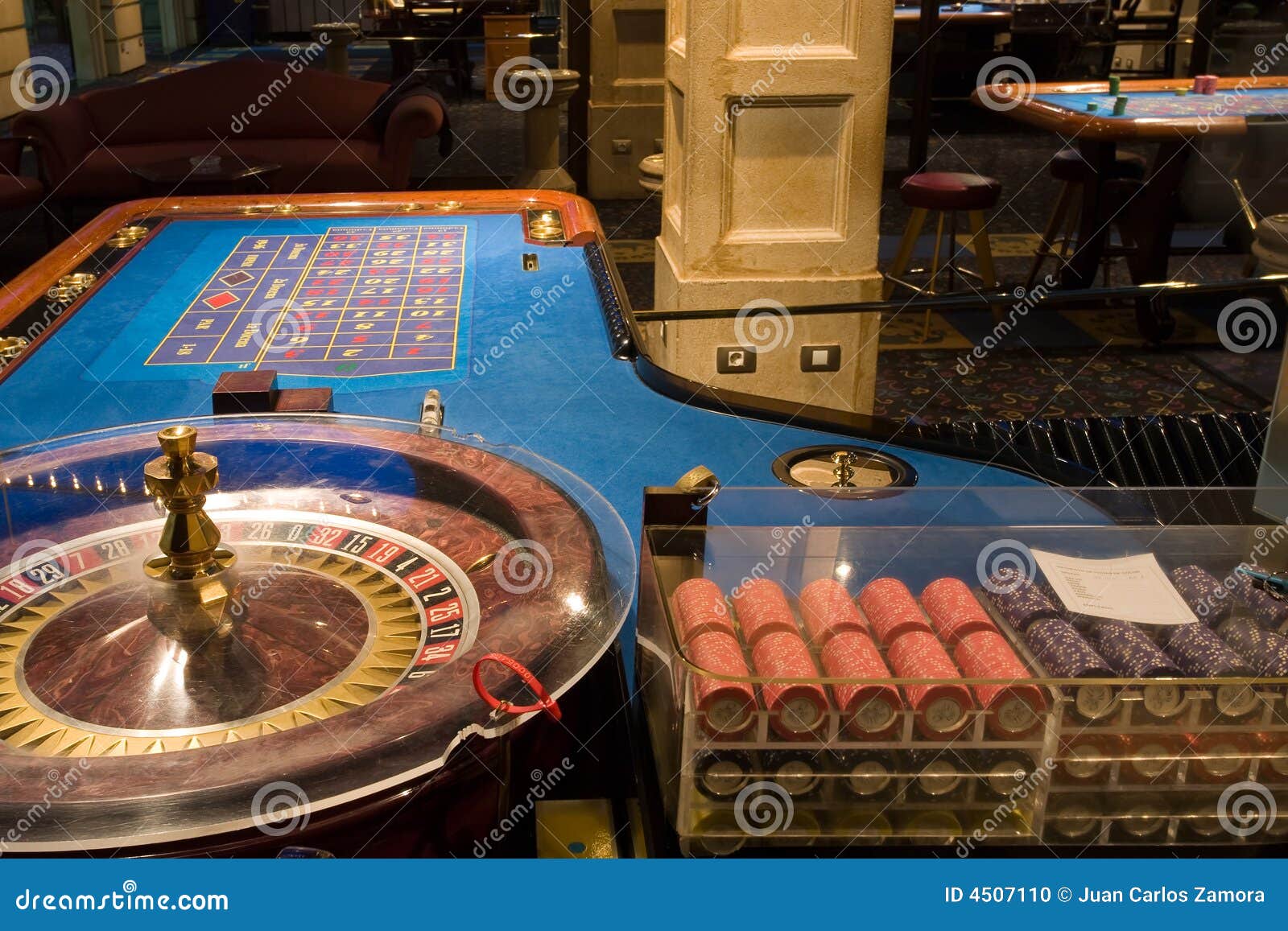 Roulette Table in the Casino Stock Photo - Image of closeup, fortune ...