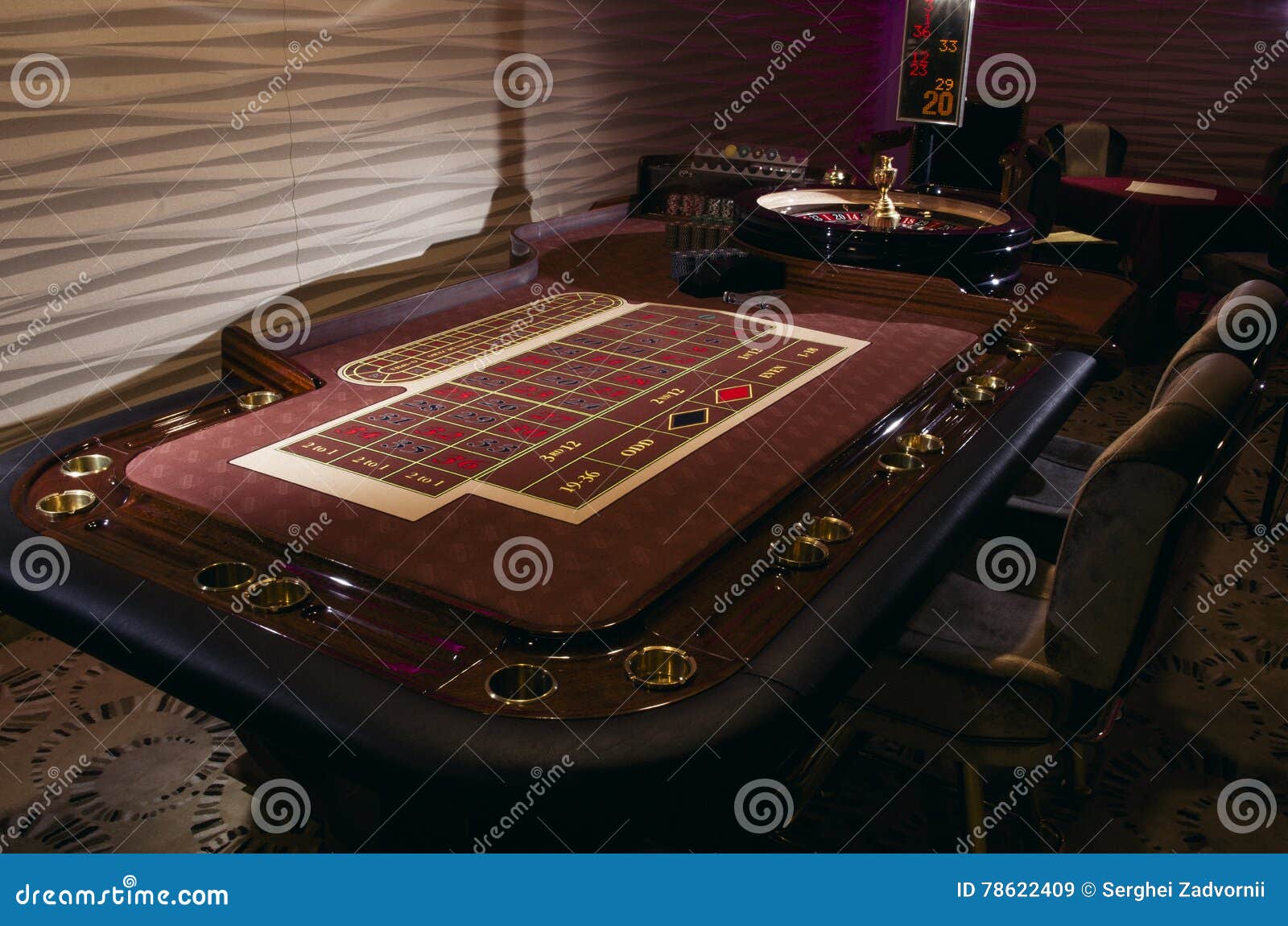 Roulette table stock image. Image of render, gold, gambling - 78622409