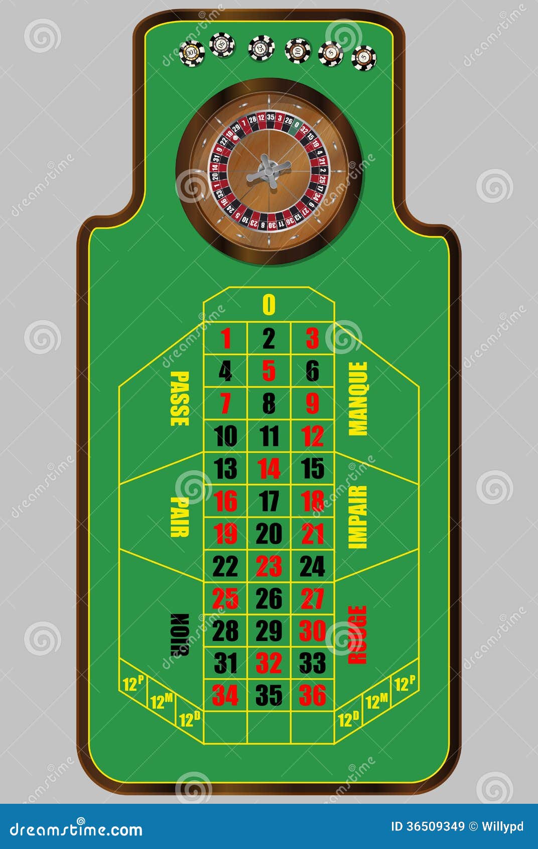 Roulette table stock vector. Illustration of game, black - 36509349