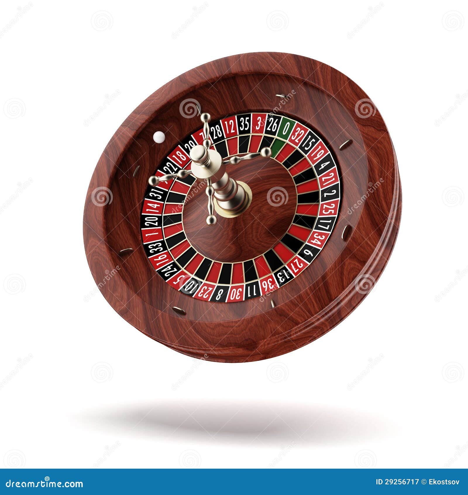 Roulette wheel. stock illustration. Illustration of casino - 29256717