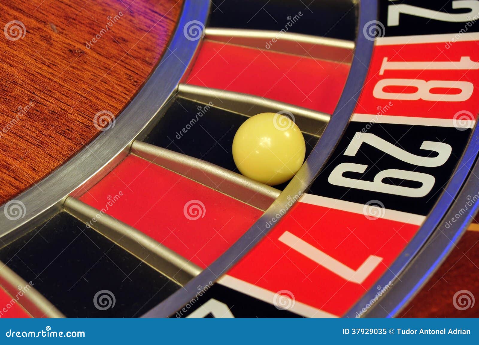 Roulette wheel stock image. Image of ball, roulette, number - 37929035