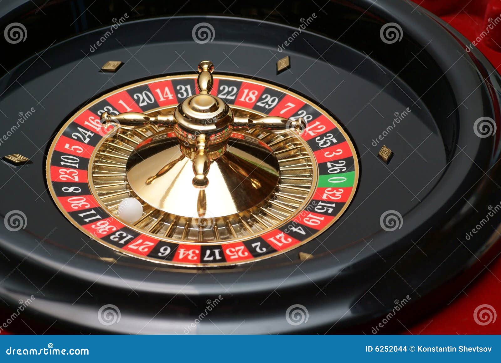 Roulette wheel stock photo. Image of metal, gold, risk - 6252044